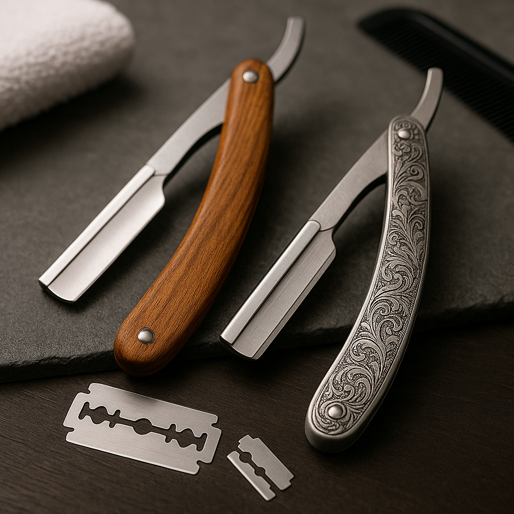 Navajas barbero: guía 2025 madera, metal y genéricas